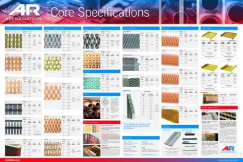 Air Radiators Release Updated Core Specifications Chart